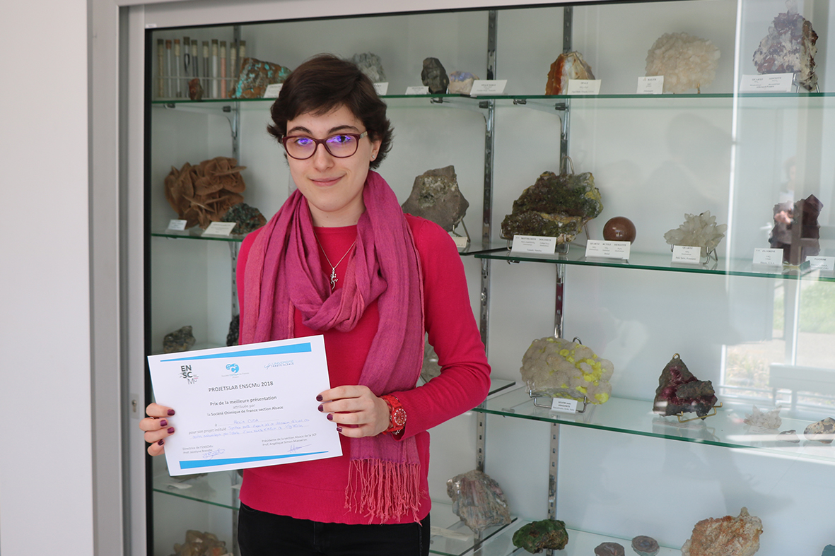 PROJETS LAB : ALEXIA CUDA REMPORTE LE PRIX DE LA SCF - ENSCMu