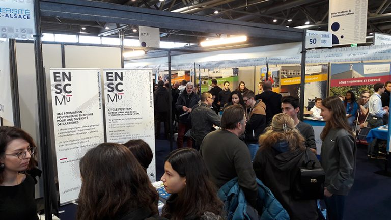 AFFLUENCE SUR LE STAND DE L'ENSCMu À LA JOURNÉE DES CARRIÈRES - ENSCMu