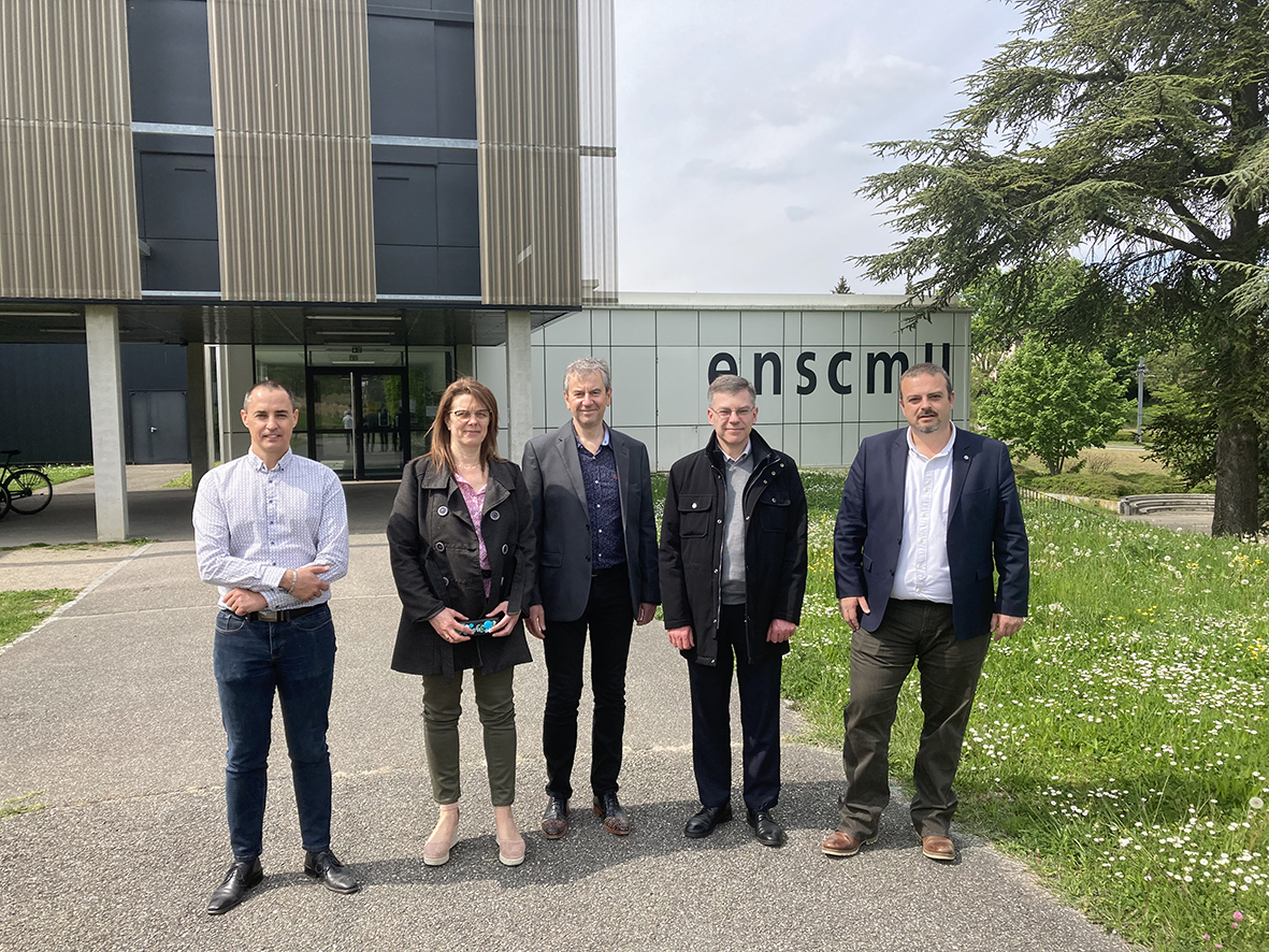 VISITE DES DIRECTIONS DE L'ECPM ET L'ENSIC À L'ENSCMu - ENSCMu